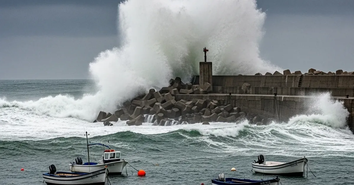 10m Swells Trigger Orange Alert, Ports Close in Portugal