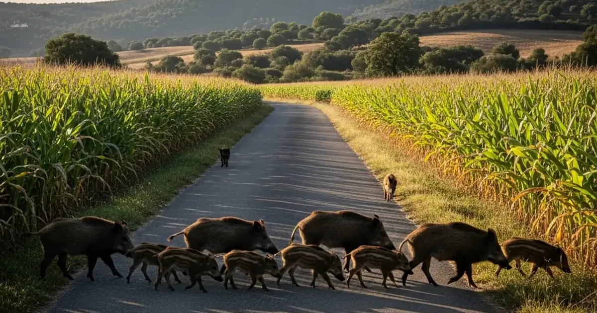 Wild Boar Surge in Portugal: Crop Losses & Crashes